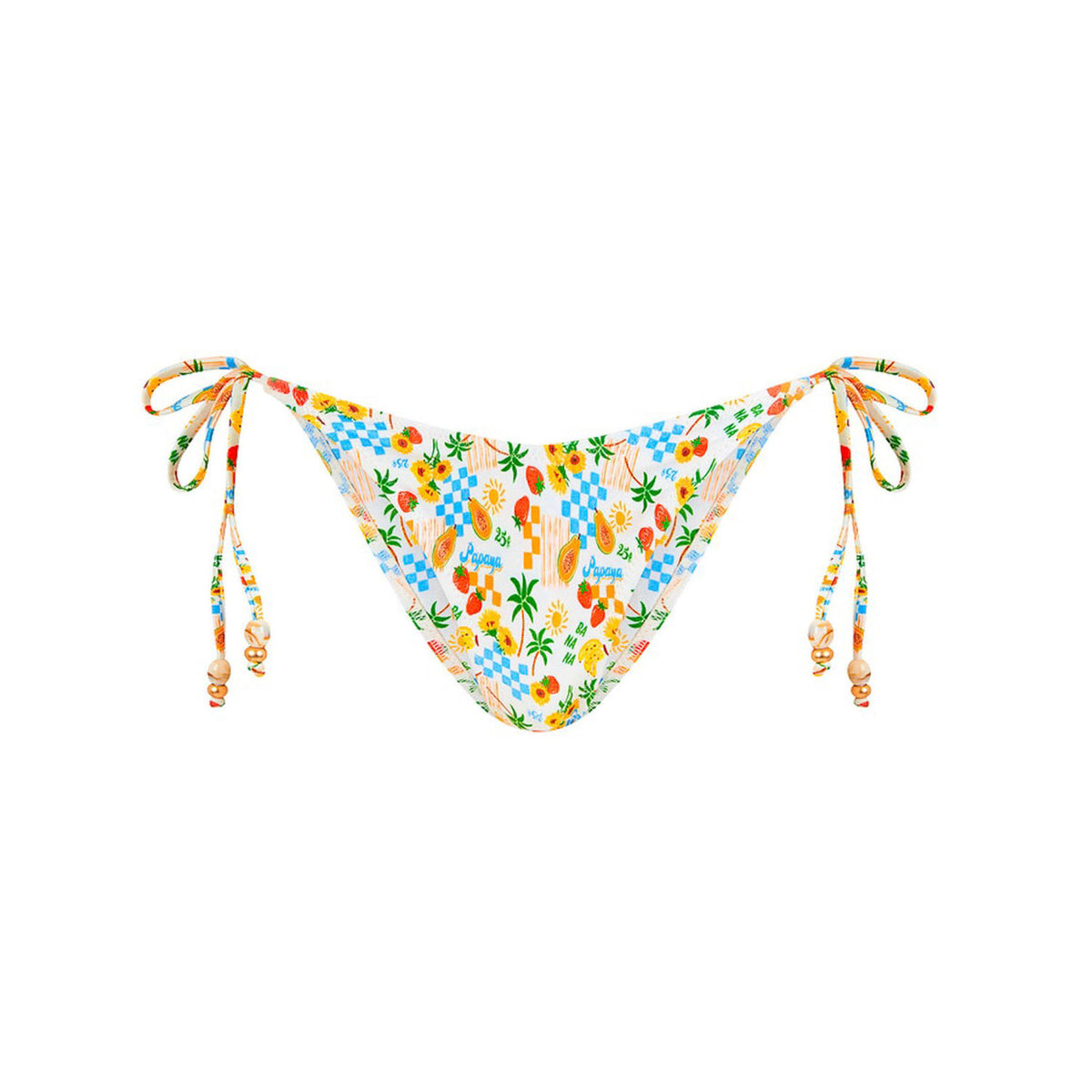 Dipped Cheeky Tie Bikini Bottom - Suncatcher — Val Surf